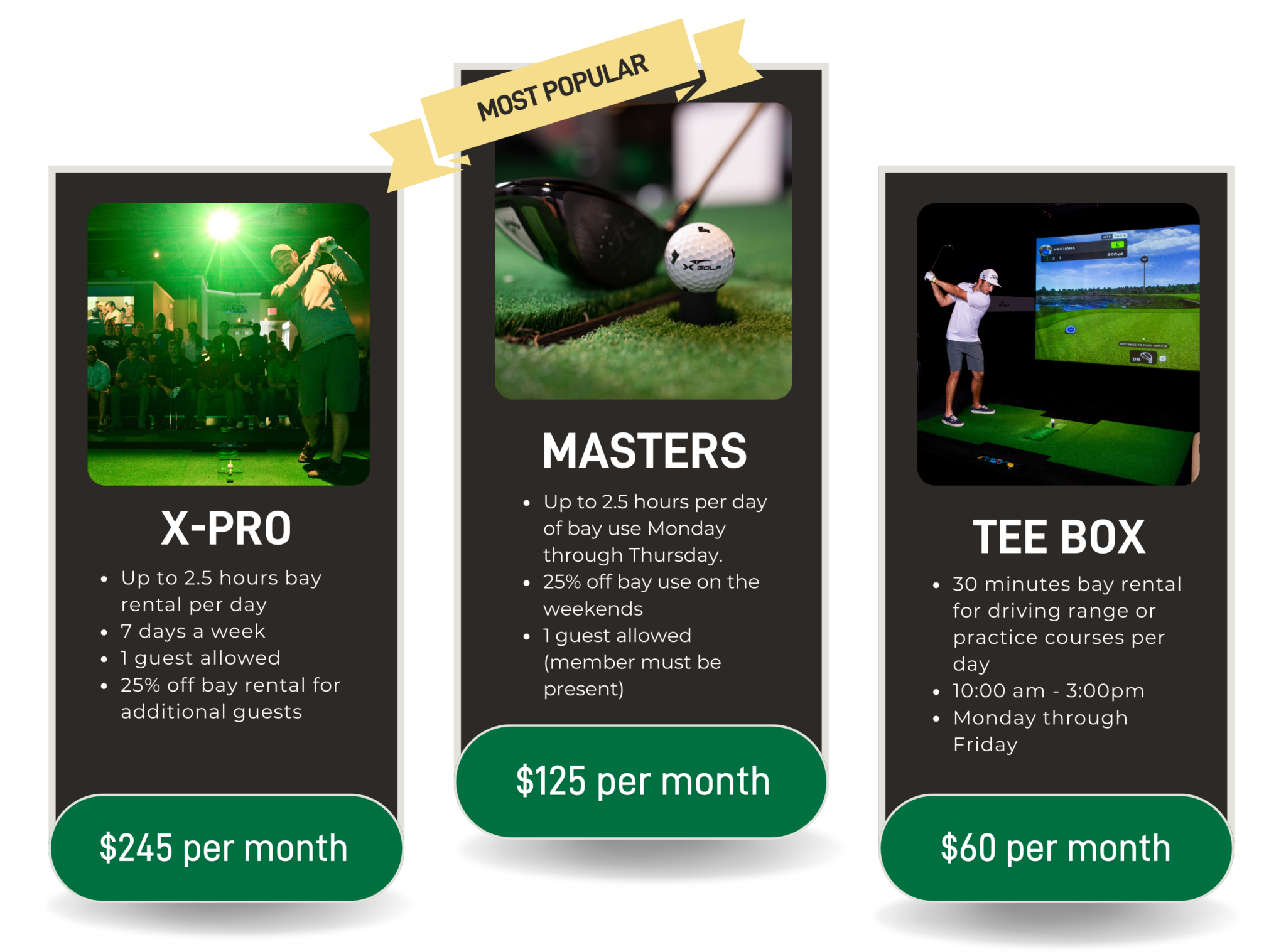 Memberships - X-Golf Richmond